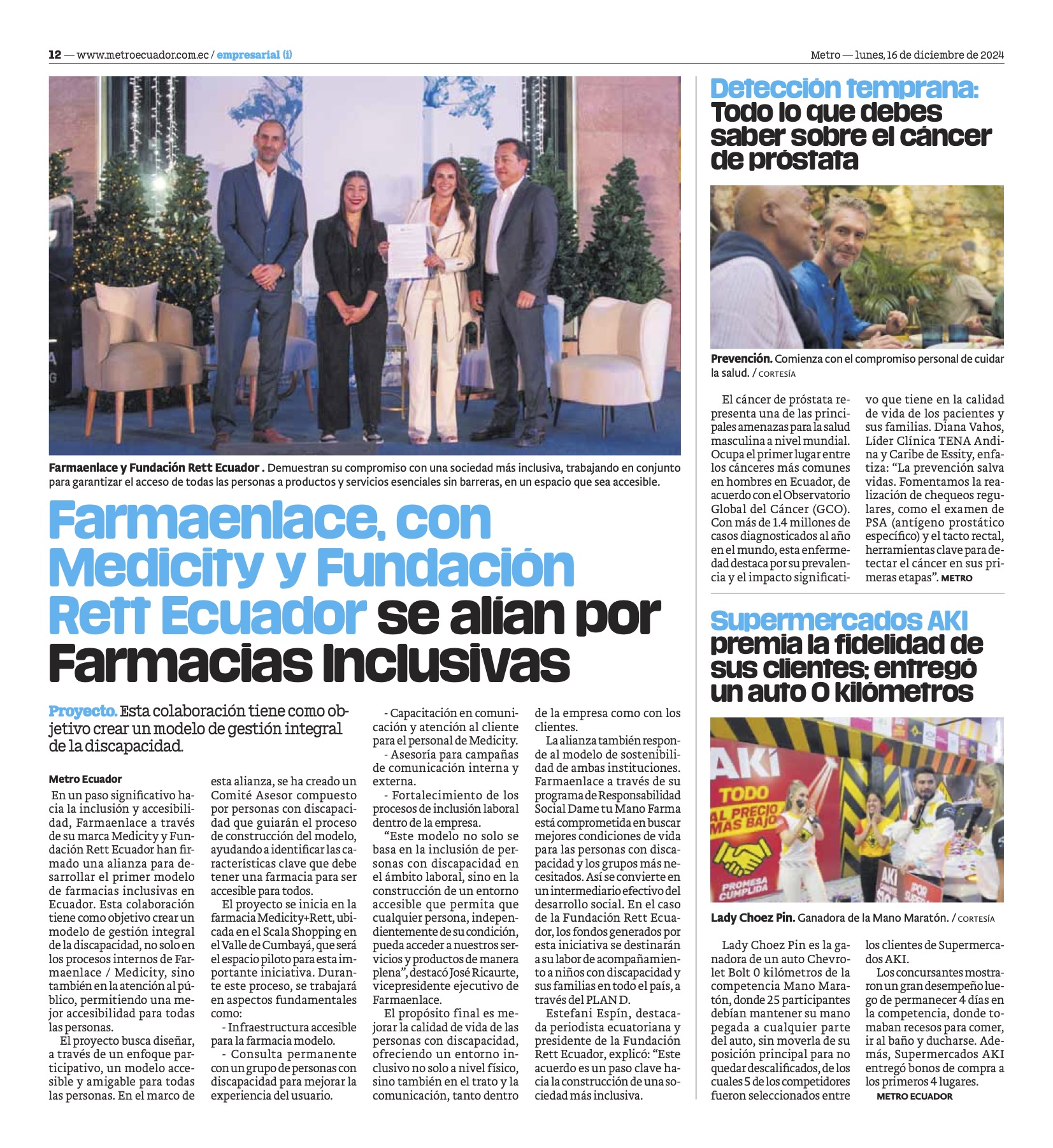 Farmaenlace, con Medicity y Fundación Rett Ecuador se alían por ...